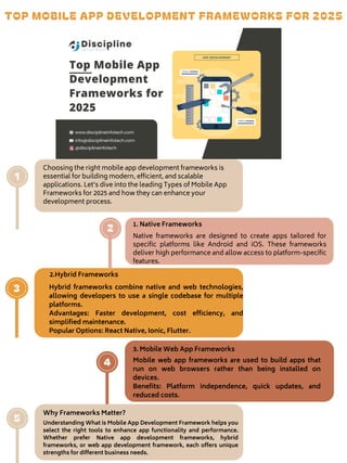 Top Mobile App Development Frameworks for 2025 | PDF