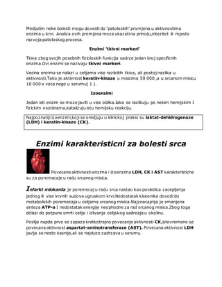 Dijagnosticko znacajni enzimi | PDF