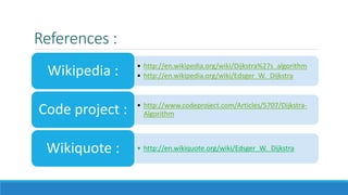 Dijkastra’s algorithm | PPTX