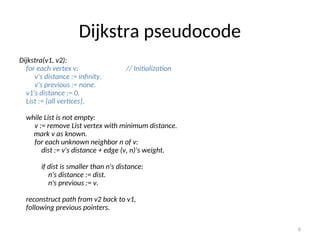 Dijkstra Shortest Path Algorithm in Network.ppt