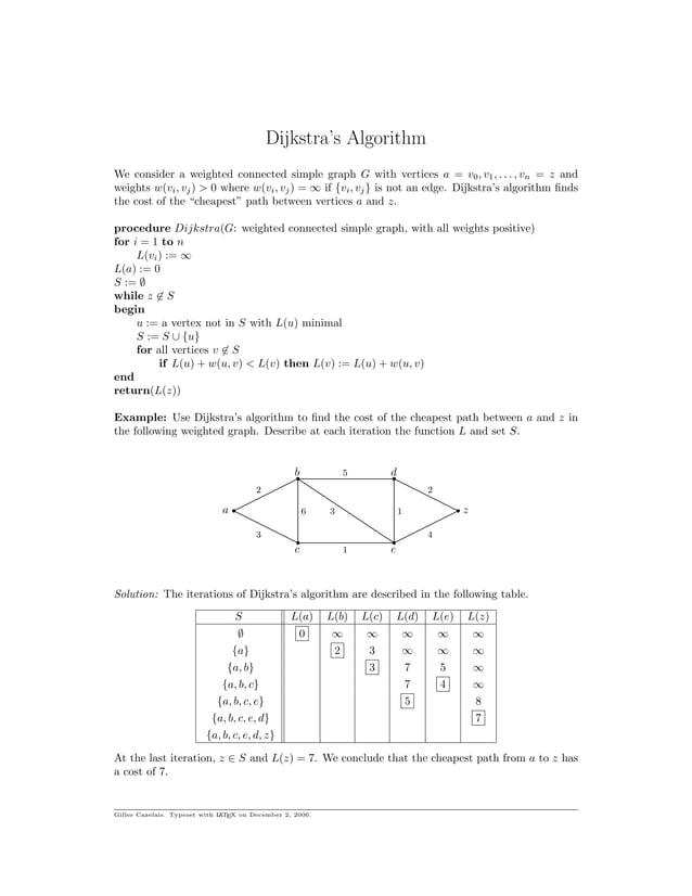 Dijkstra algorithm | PDF