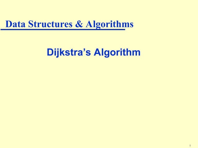 Dijkstra_Algorithm with illustarted example | PPT