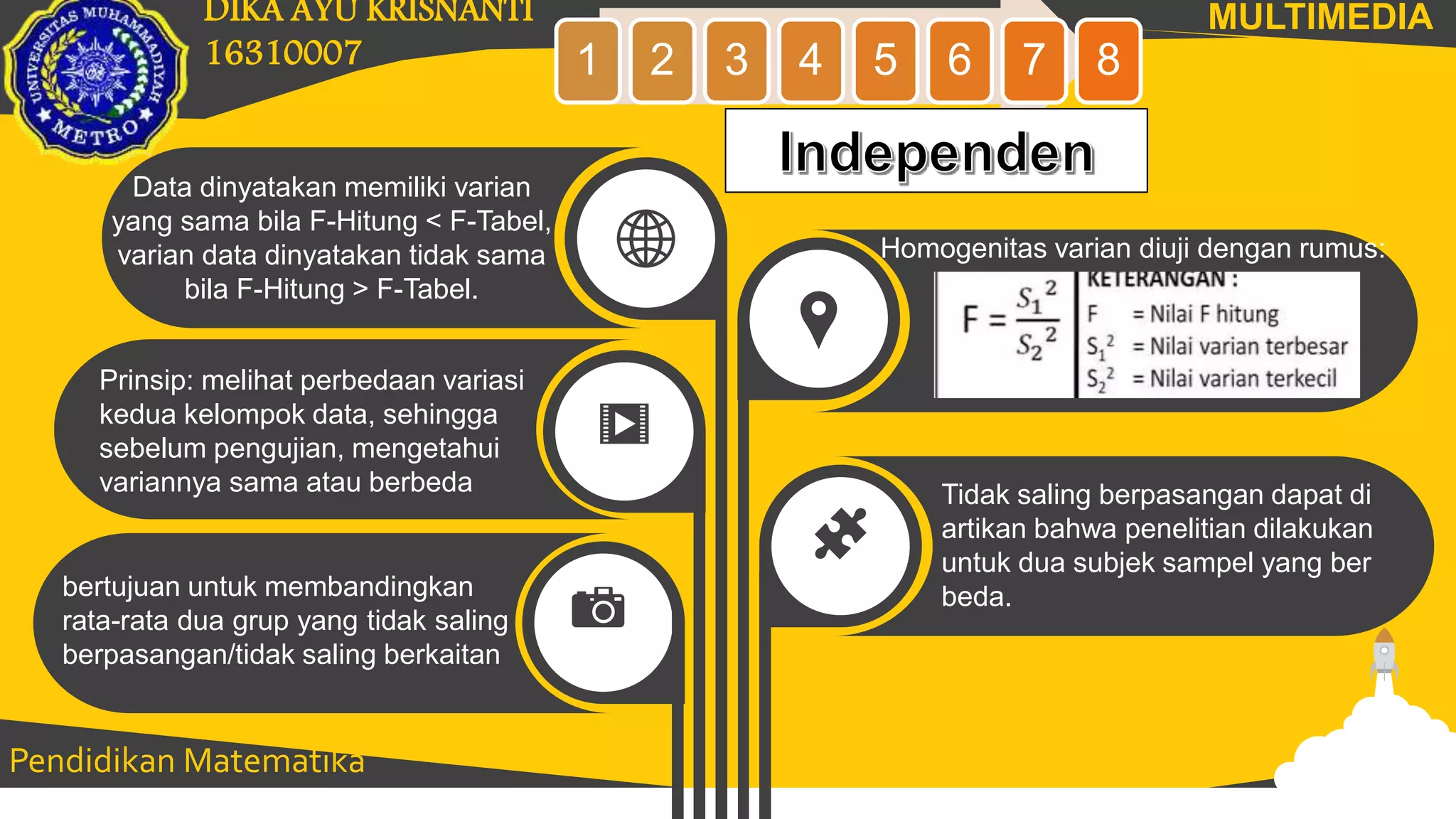 UJI T BERPASANGAN DAN INDEPENDEN | PPTX
