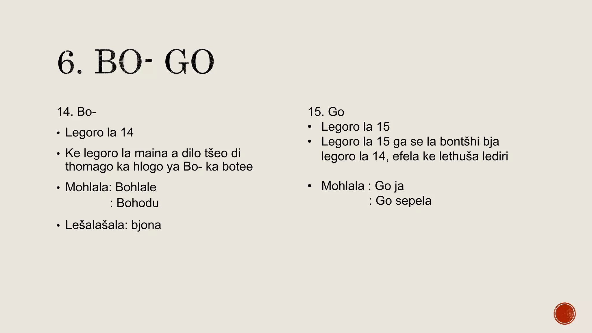 Magoro a maina(Prefix) | PPTX