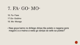 Magoro a maina(Prefix) | PPTX