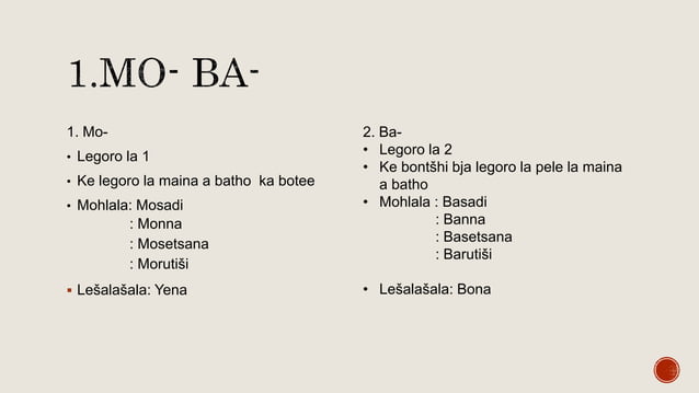 Magoro a maina(Prefix) | PPTX