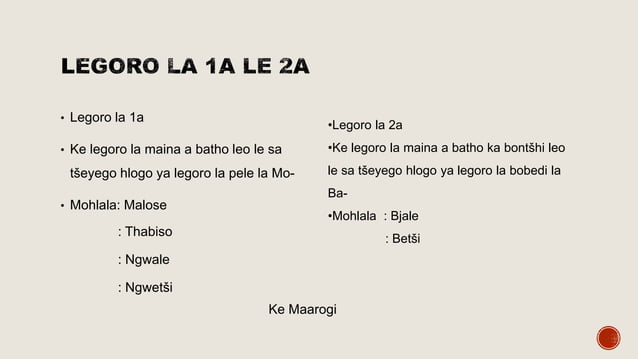 Magoro a maina(Prefix) | PPTX