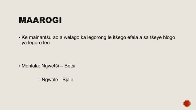 Magoro a maina(Prefix) | PPTX