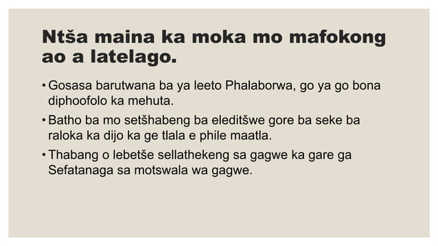 Maina le mehuta ya maina (Nouns and types of nouns) | PPTX