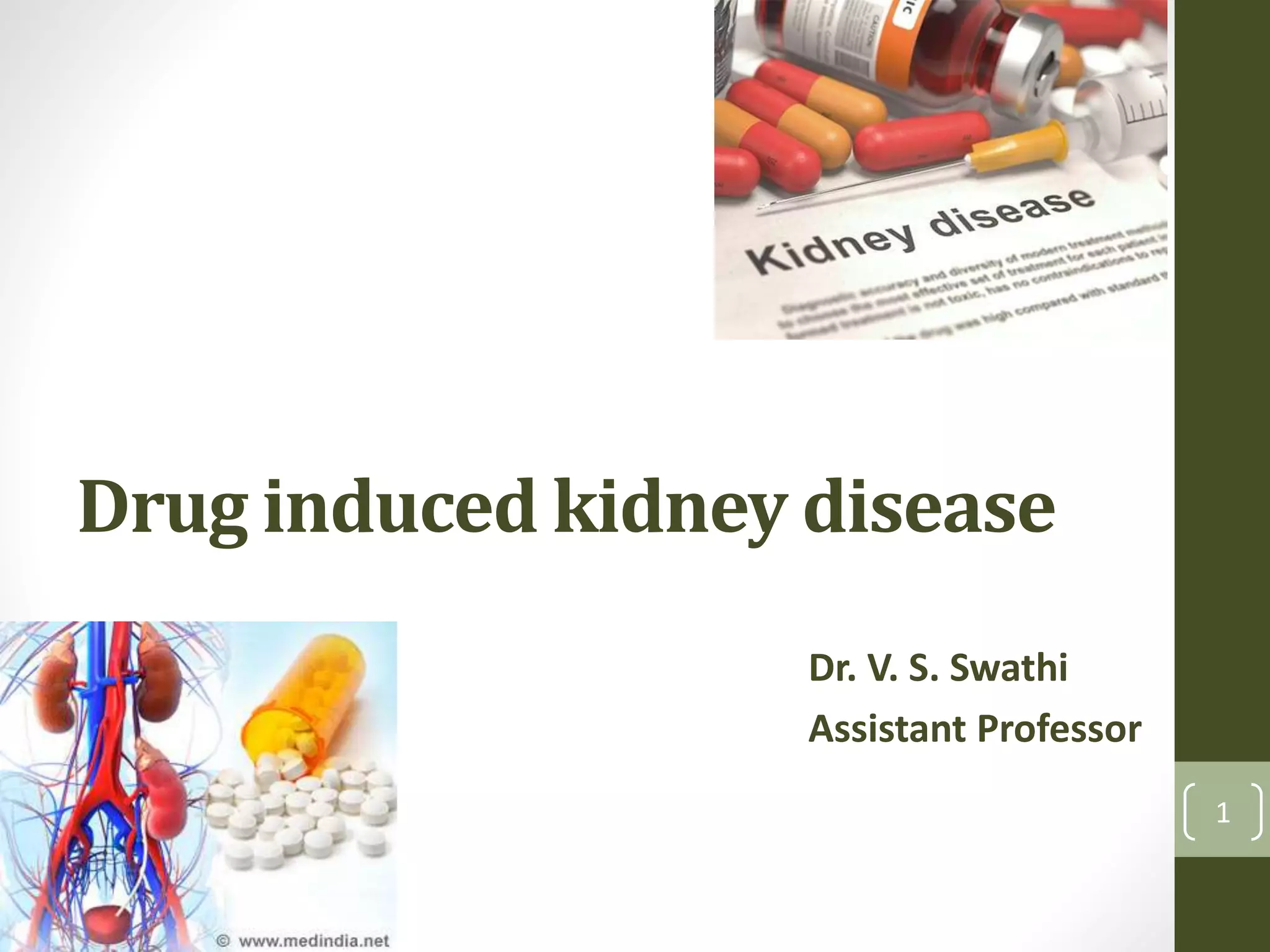 Drug induced kidney disease | PPTX