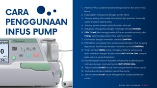 DIKLAT PENGGUNAAN INFUS PUMP DIKLAT PENGGUNAAN INFUS PUMP | PDF