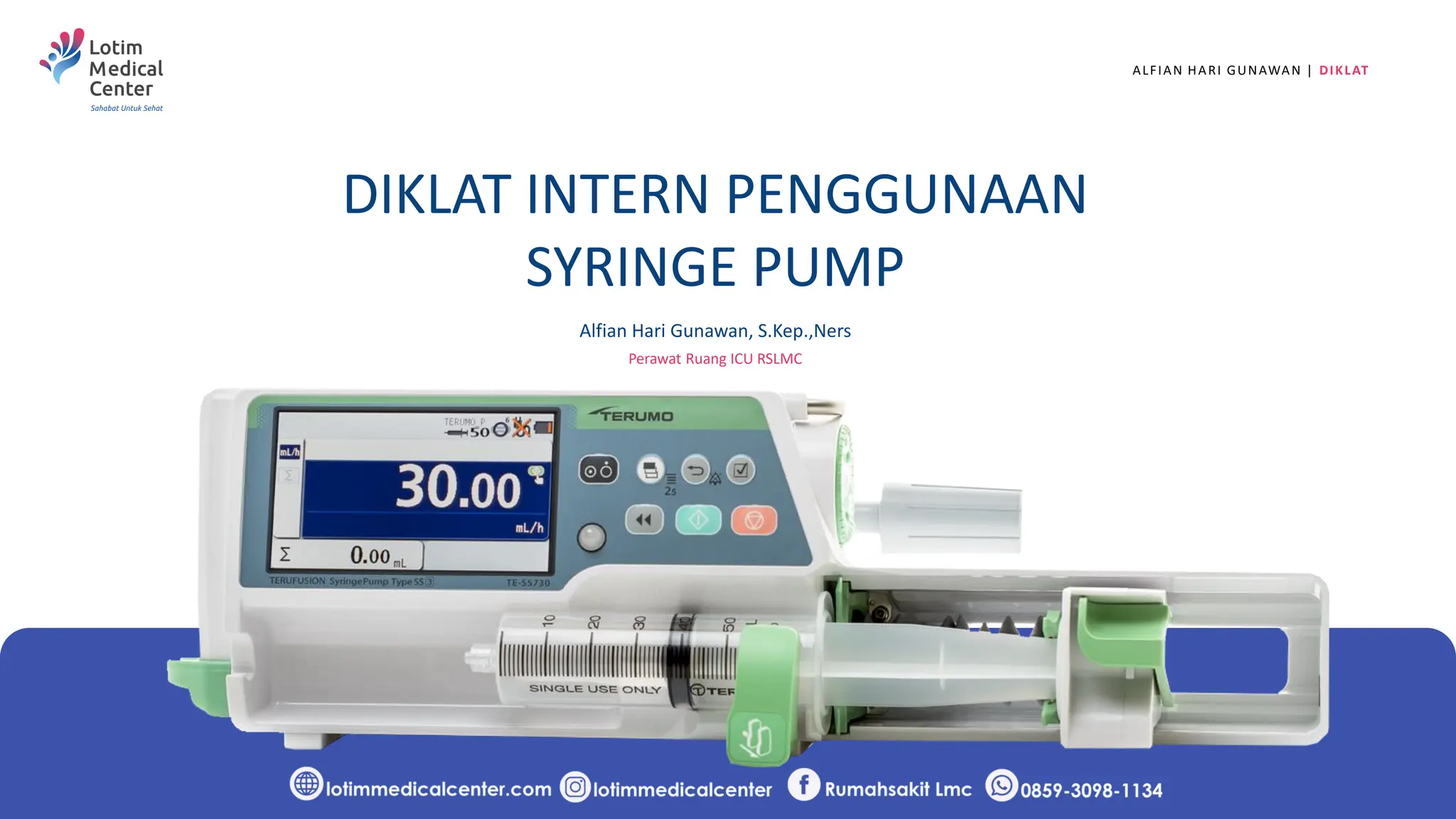 CARA PENGGUNAAN SYRINGE PUMP CARA PENGGUNAAN SYRINGE PUMP | PDF