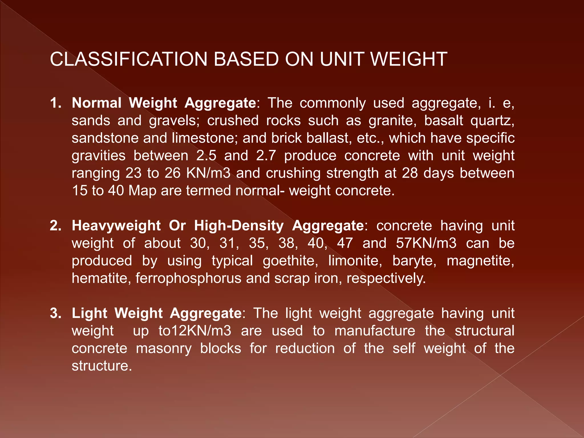 type of aggregate | PPTX