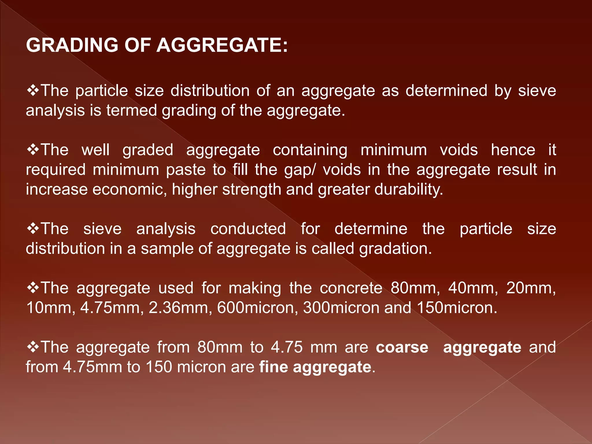 type of aggregate | PPTX