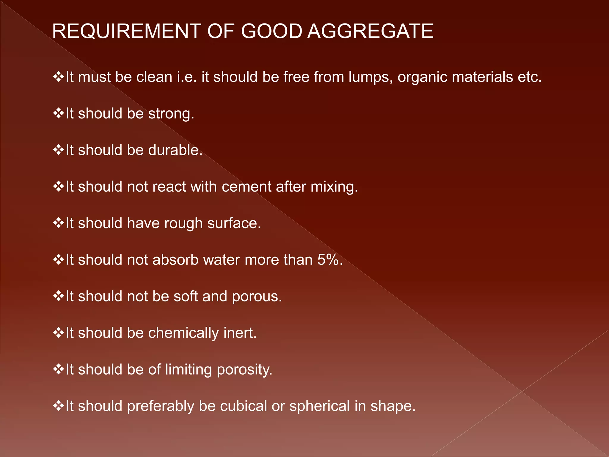 type of aggregate | PPTX