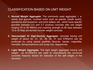 type of aggregate | PPTX