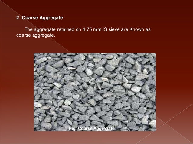 type of aggregate