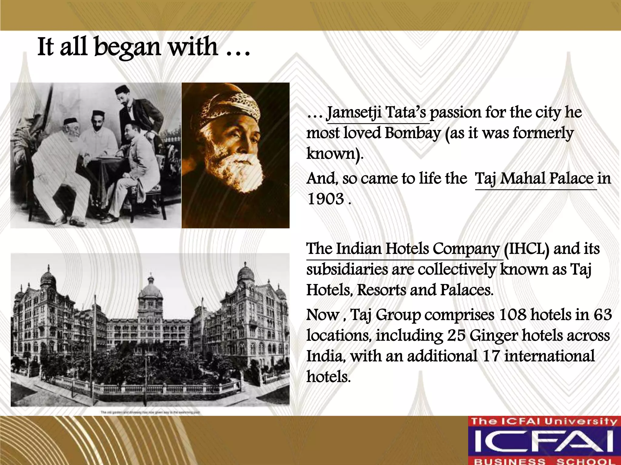 Taj Hotels Resorts & Palaces | PPTX