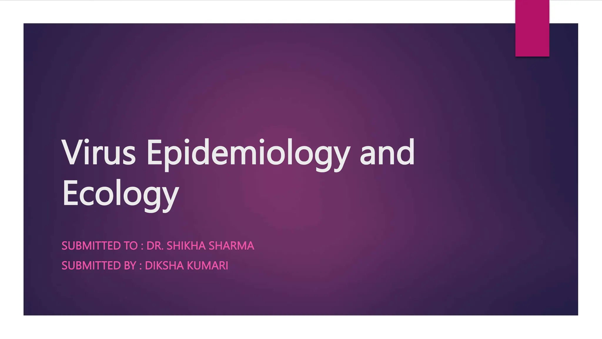 Diksha kumari virology viral disease of field crop | PPT