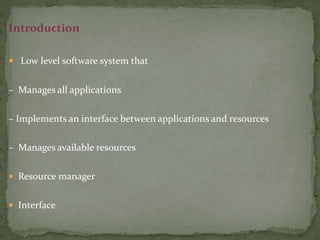 OPERATING SYSTEM ARCHITECTURE | PPT