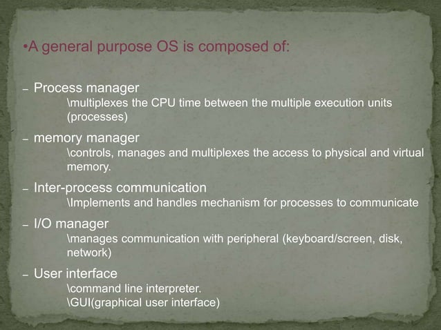 OPERATING SYSTEM ARCHITECTURE | PPT