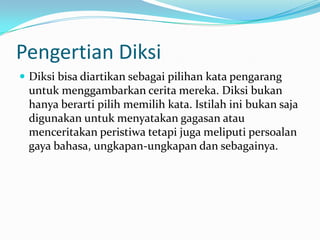 Diksi | PPT
