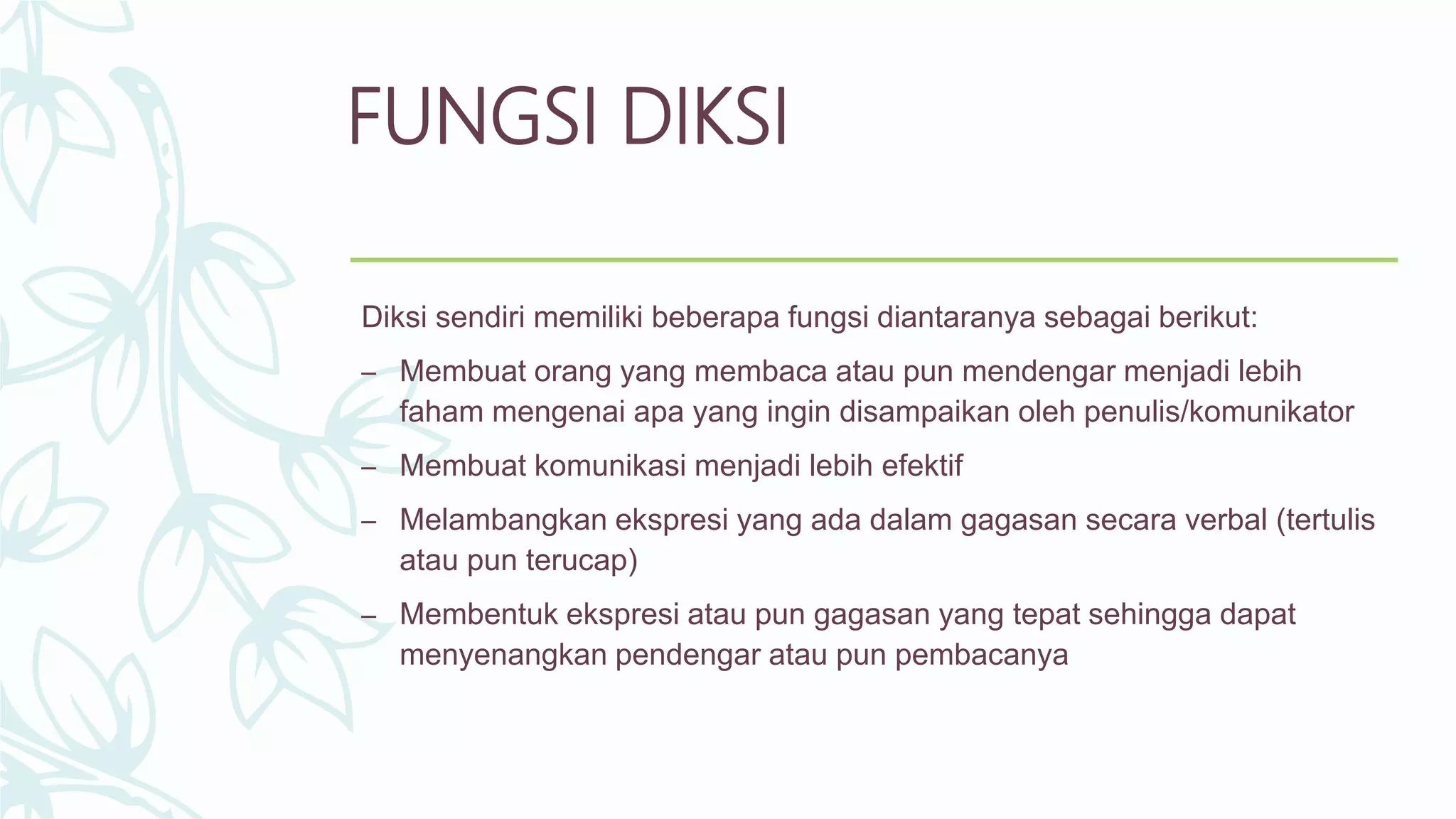 Tugas Bahasa Indonesia Diksi | PPTX