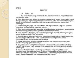 Diksi (pilihan kata) | PPTX