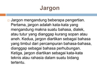 PPT PILIHAN KATA ATAU DIKSI (BAHASA INDONESIA) | PPT