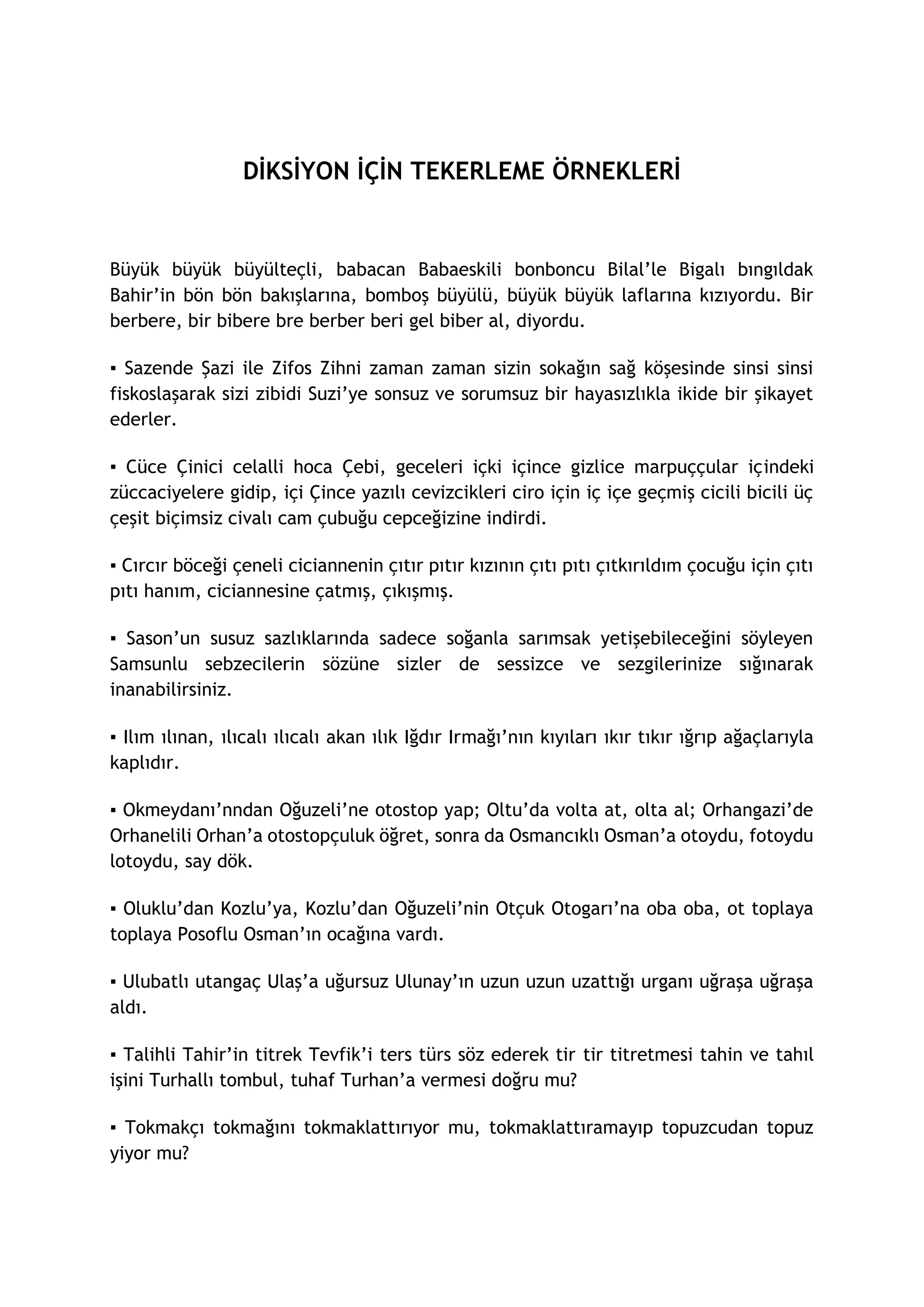 Diksiyon İçin Tekerleme Örnekleri.pdf