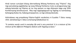 Diksyunaryo kasaysayang-pangwika-sa-ika-20-siglo | PPTX