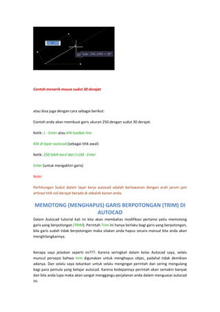 Diktat autocad | PDF