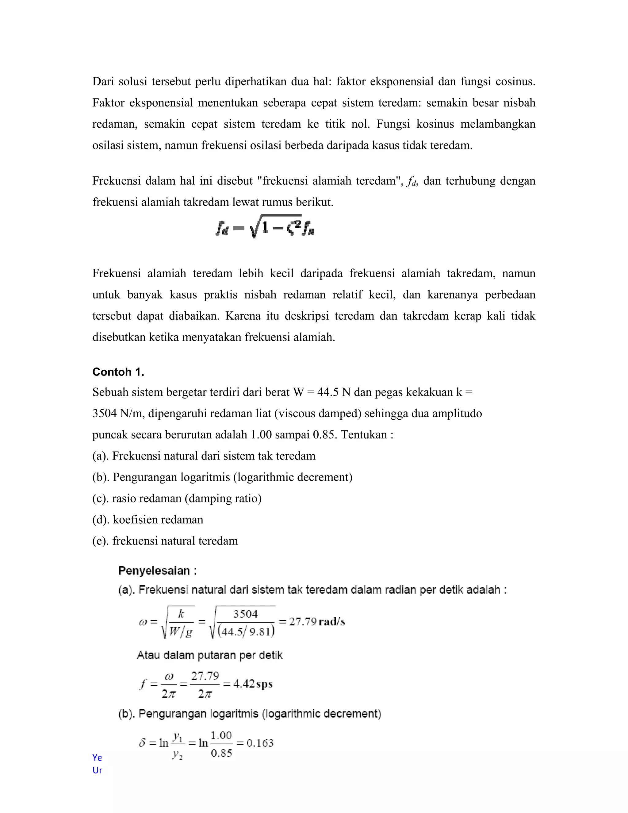 getaran-mekanik 1 | PDF