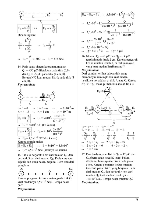Diktat fisika 12 listrik statis | PDF