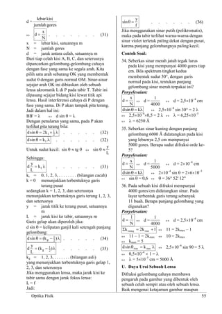 Diktat fisika 12 optika fisik | PDF