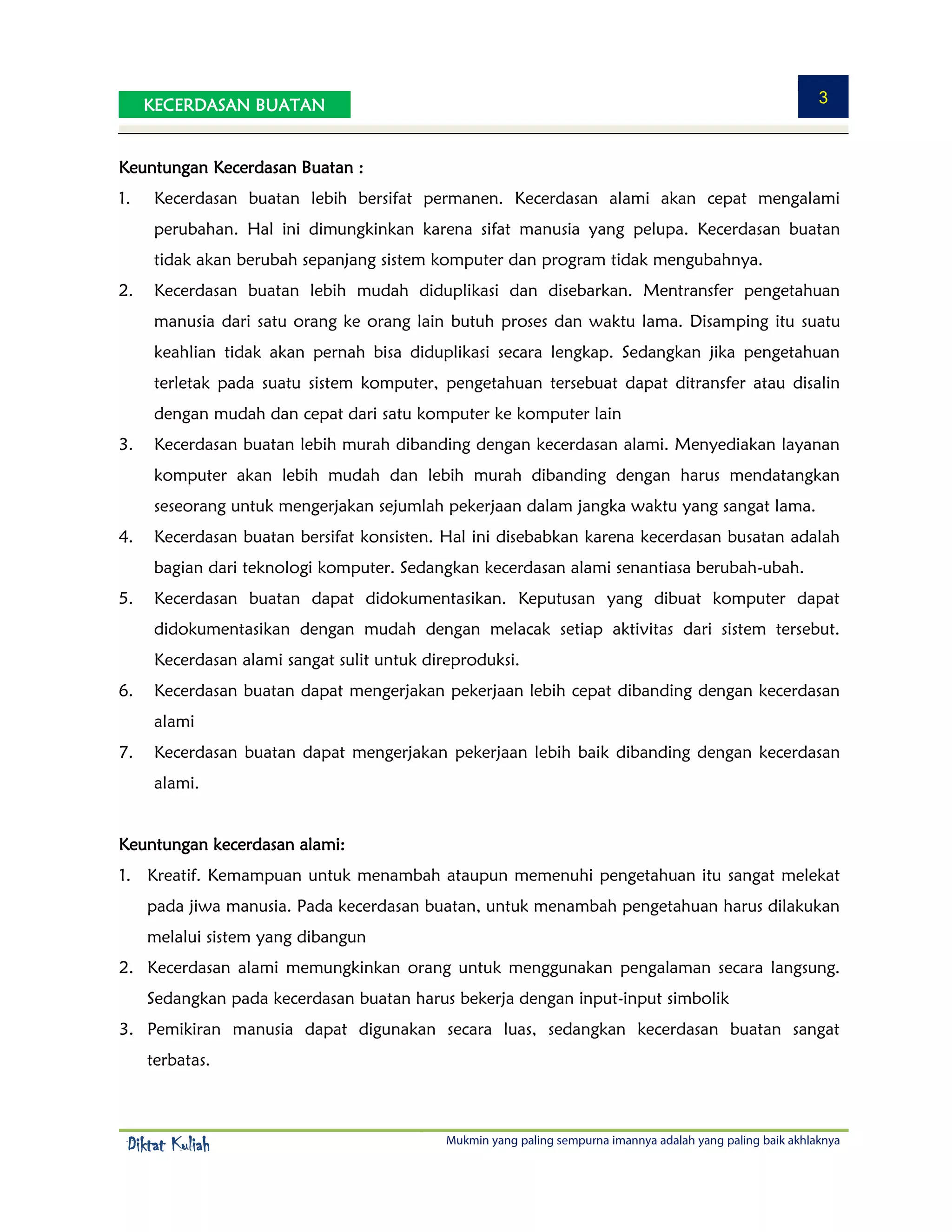 Kecerdasan Buatan | PDF