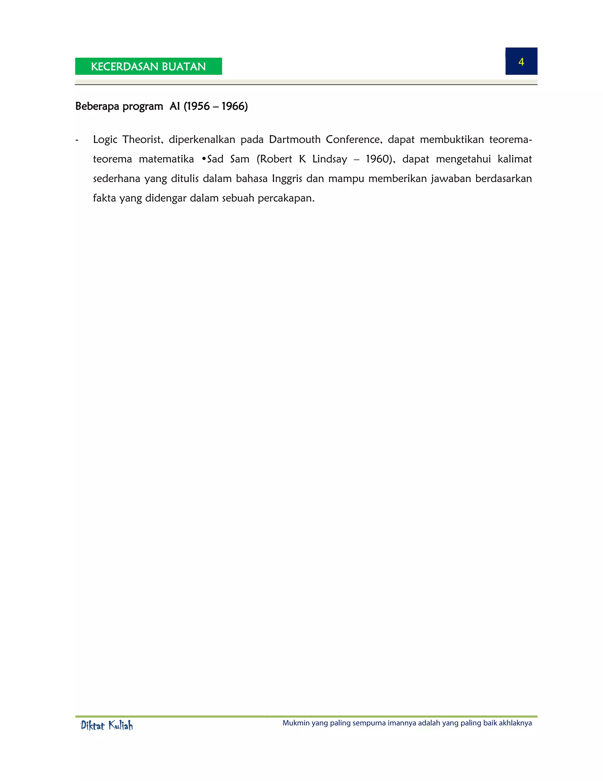 Kecerdasan Buatan | PDF