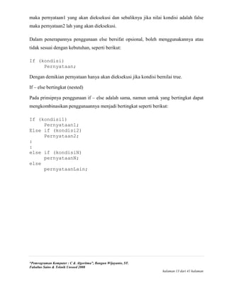 Diktat kuliah c | PDF