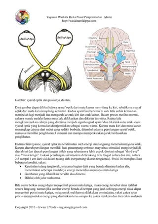 Diktat panduan belajar clairvoyance (mata ketiga) | PDF