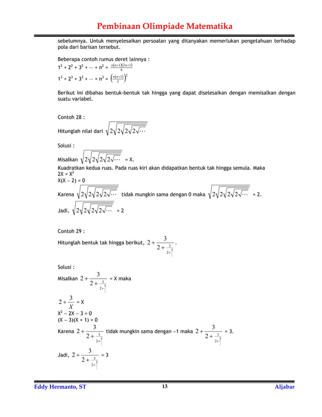 Diktat pembinaan olimpiade_matematika_ma | PDF