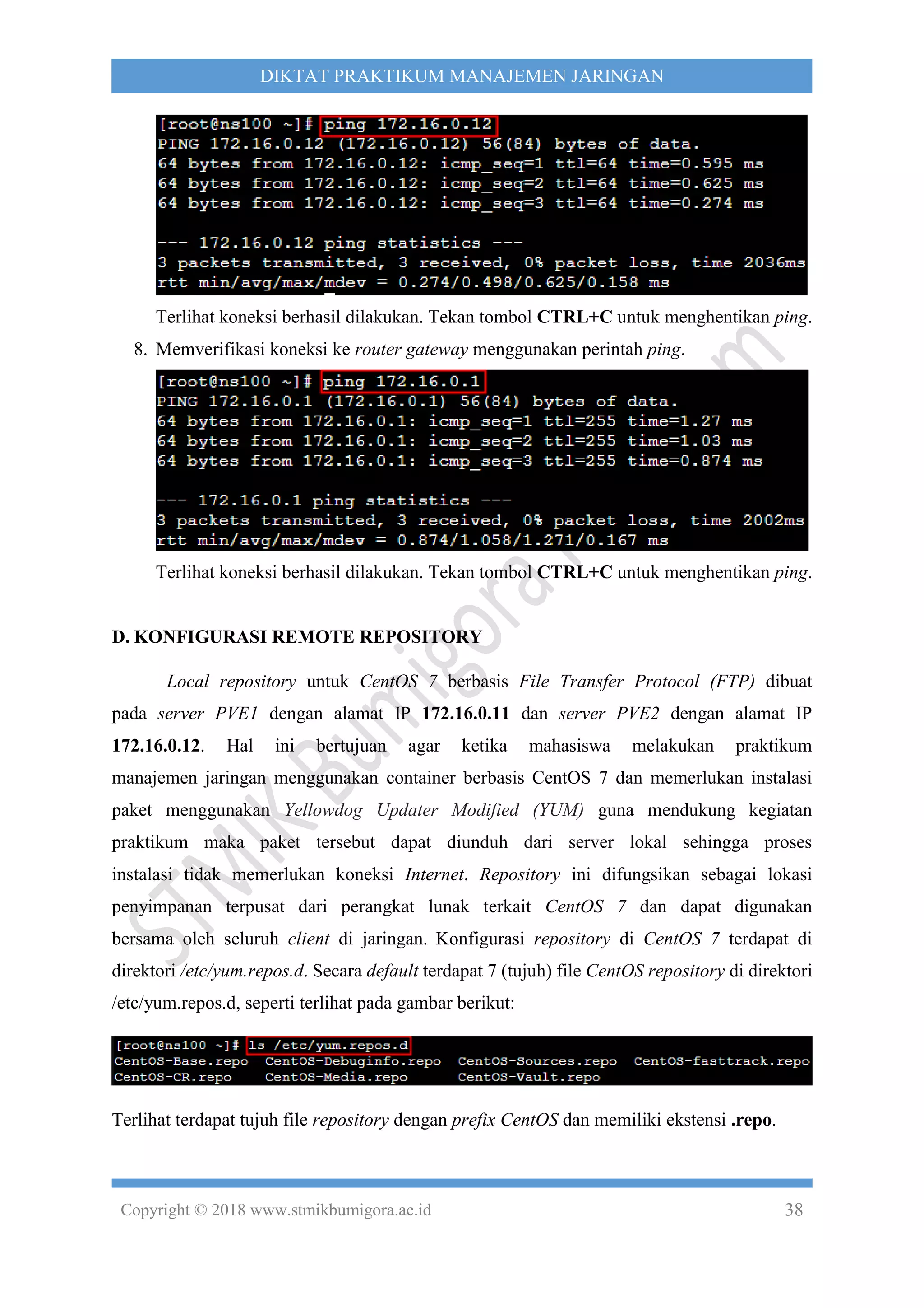 Diktat Praktikum Manajemen Jaringan | PDF