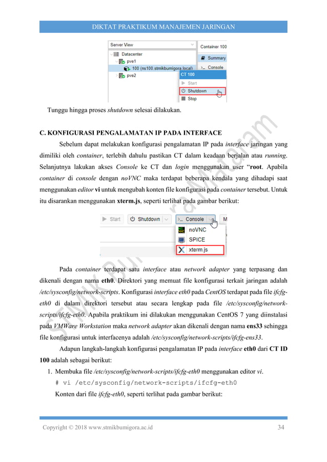 Diktat Praktikum Manajemen Jaringan | PDF