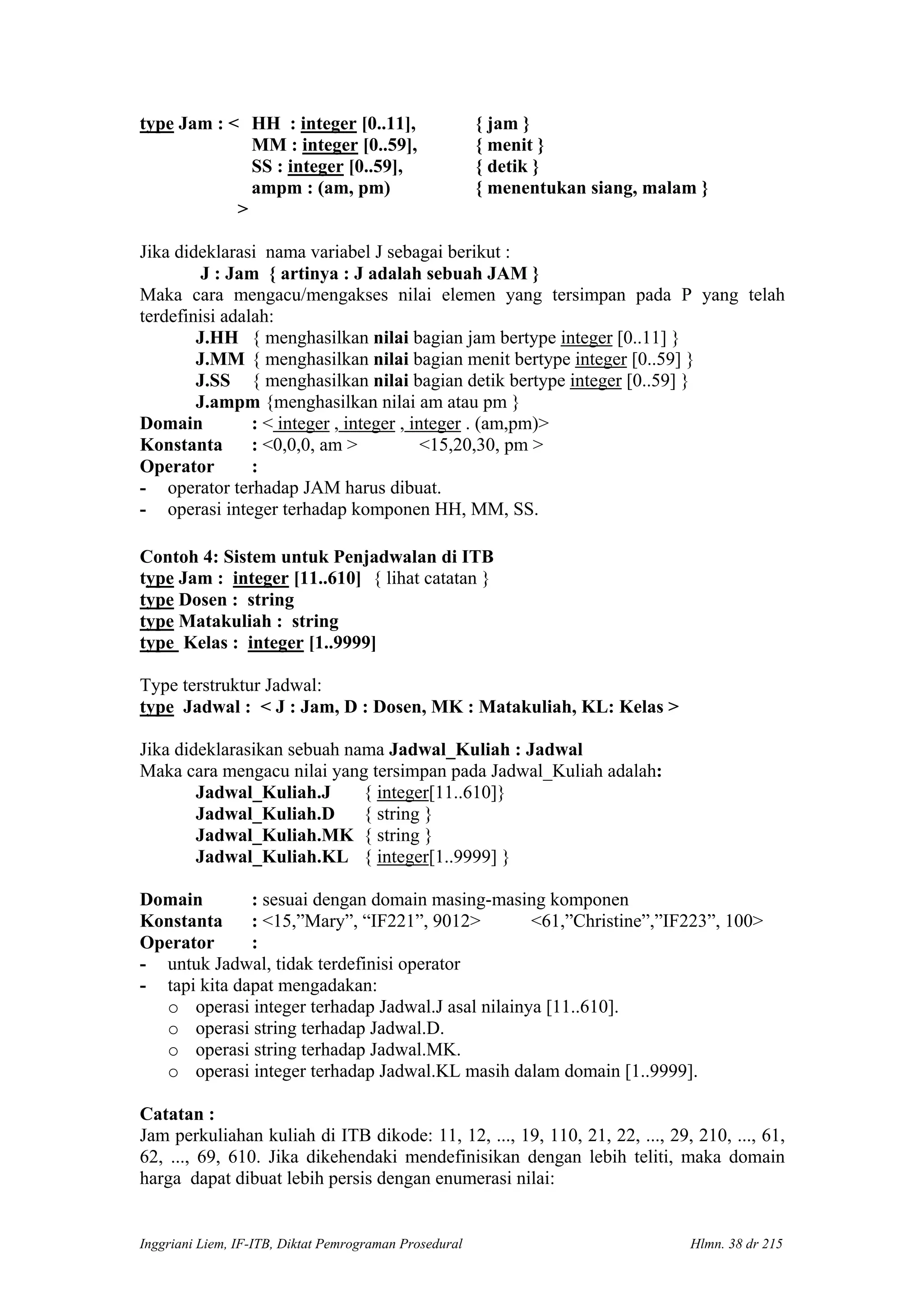 Diktat Prosedural Dasar Pemrograman draft | PDF