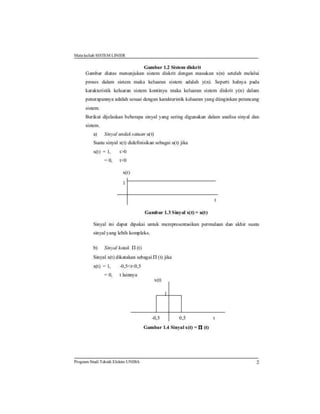 Diktat sistem linier | PDF