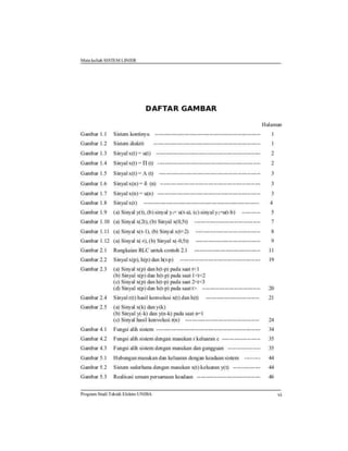 Diktat sistem linier | PDF