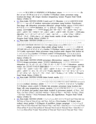 Diktat sistem linier | PDF