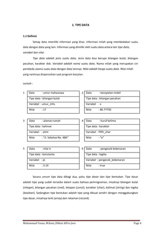 Diktat Algoritma Pemrograman Java | PDF