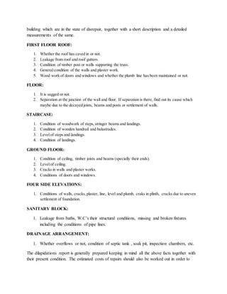 Dilapidation report | DOCX