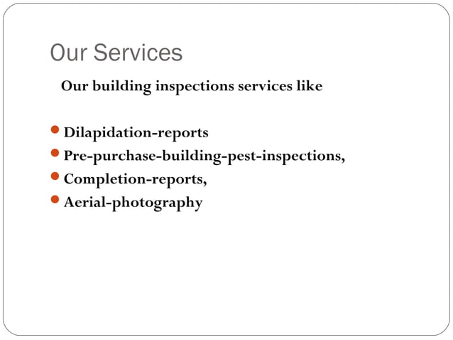 Dilapidation reports | PPT