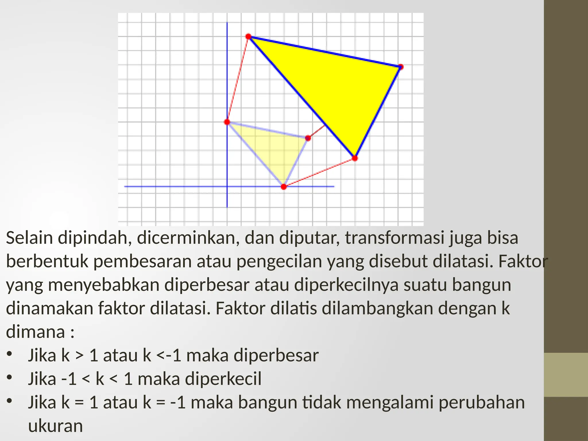 DILATASI TRANSFORMASI pptx smp sma dan s | PPTX